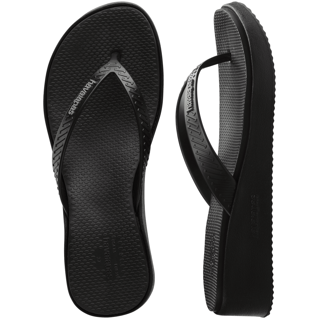 Women's High Platform Flip Flops Black | Havaianas