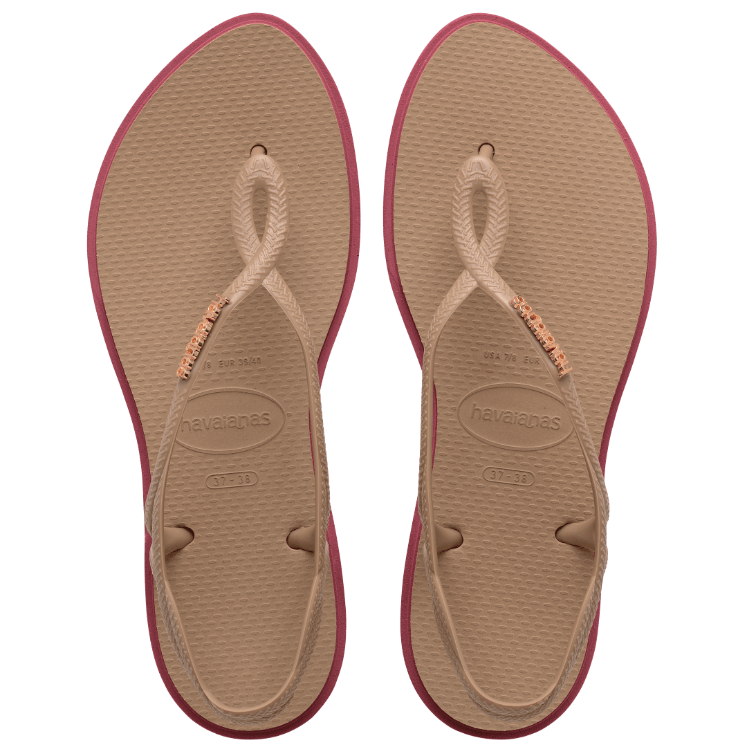 Women's Luna Point Sandals Rose Gold | Havaianas