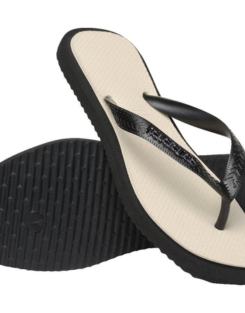 Women's Top Square Fusion Flip Flops Black | Havaianas