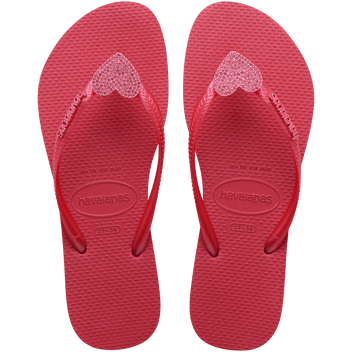Kids' Crystal Charm Slim Flip Flop Pink Fever | Havaianas
