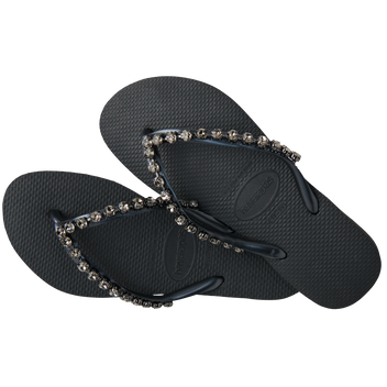 Women's Rock Mesh Slim Flip Flops Black | Havaianas